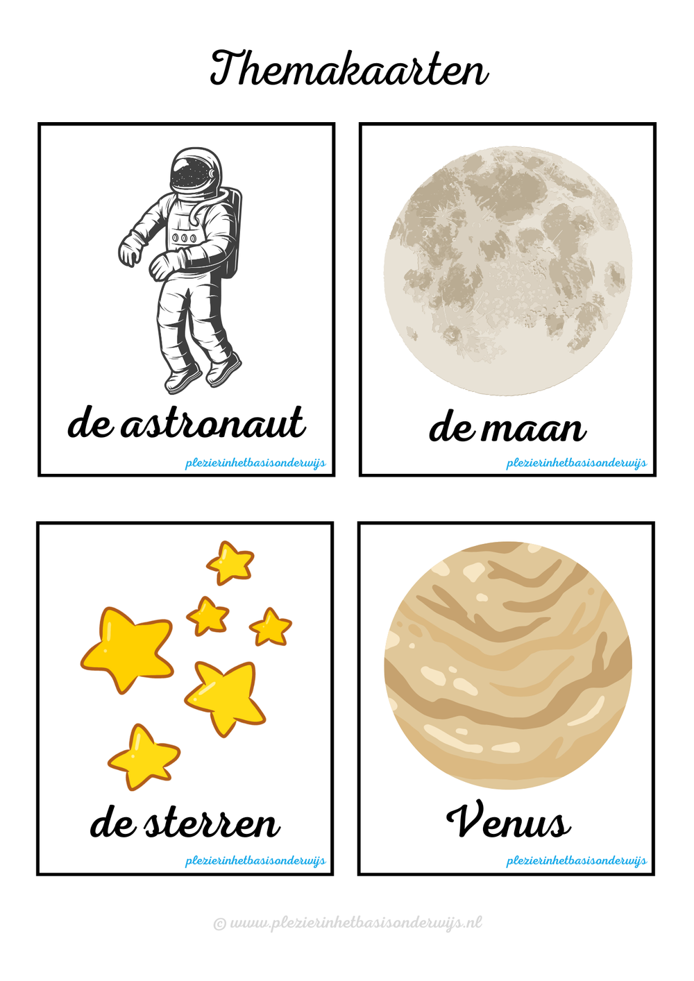 De ruimte woordkaarten – Plezier in het basisonderwijs